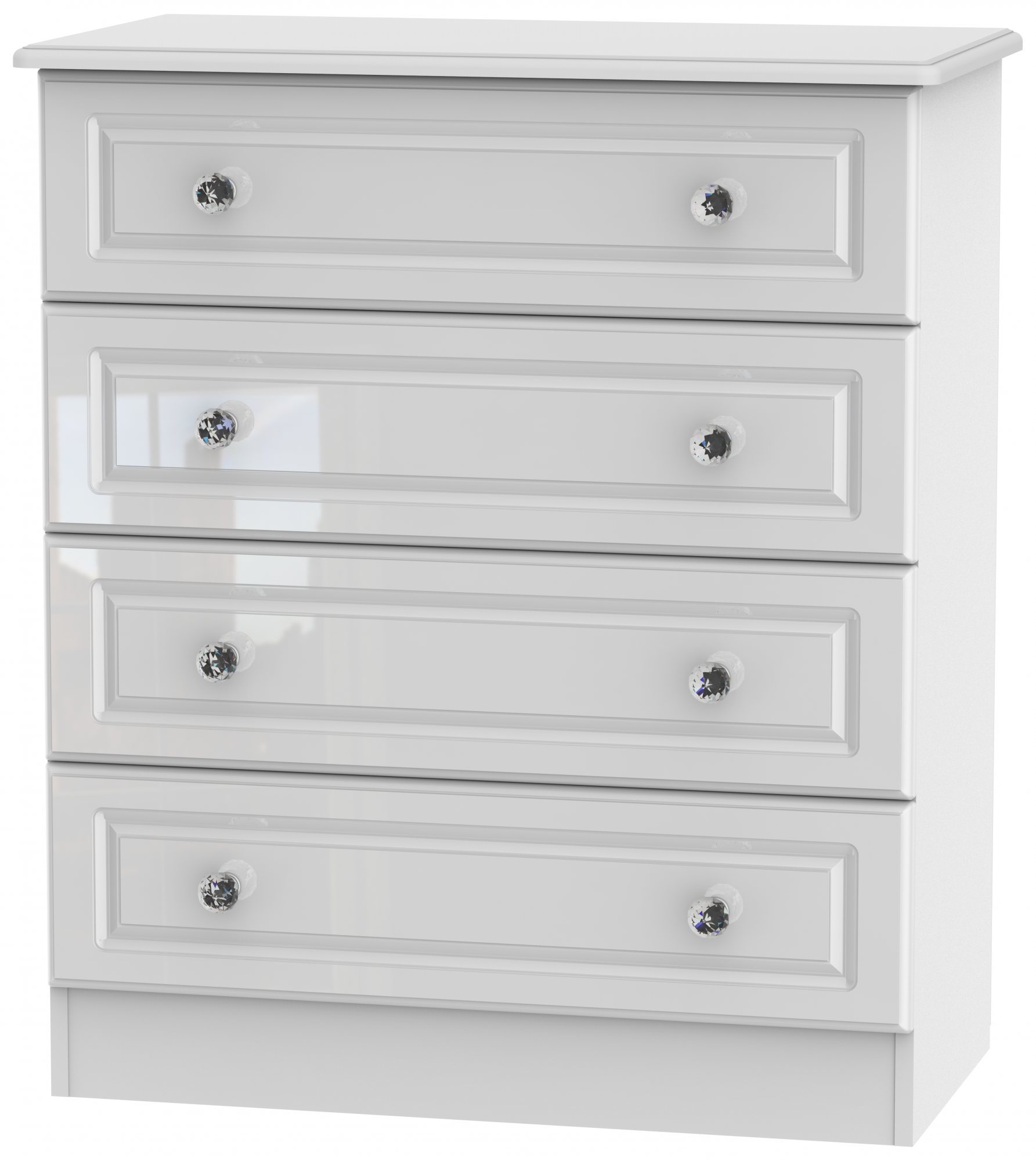 Crystal 4 Drawer Chest - London Lounge