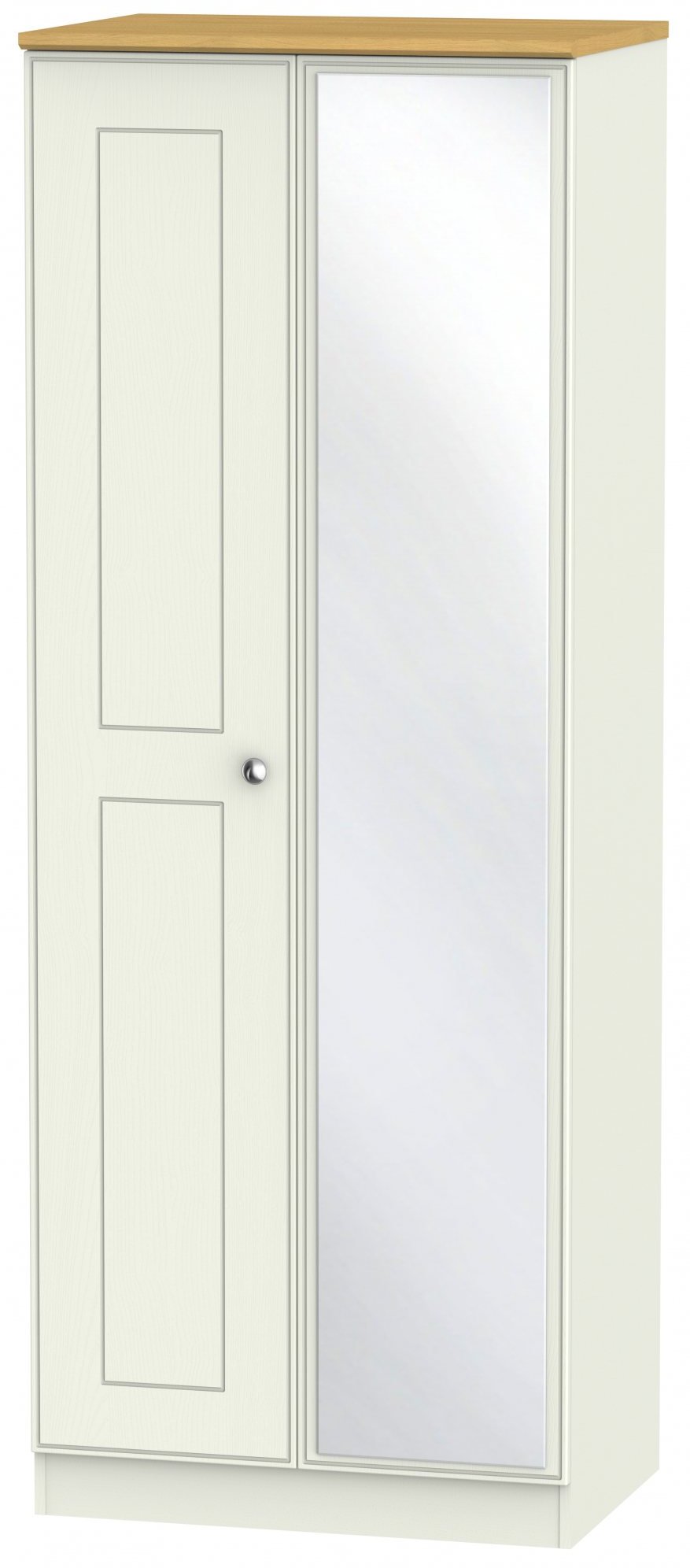 Carina Tall 2ft6in Mirror Robe - London Lounge