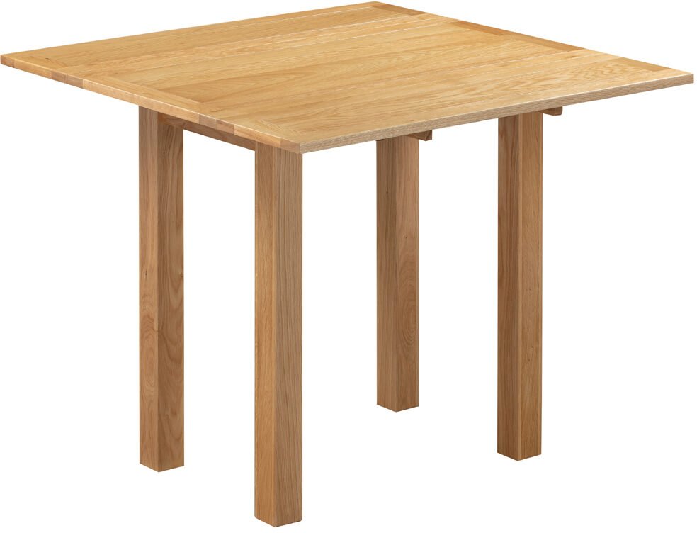 Budleigh Light Oak Square Drop Leaf Table - London Lounge