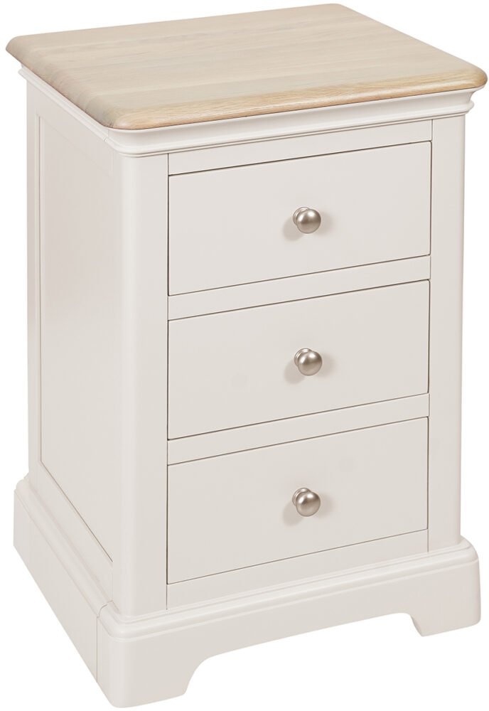 Braunton 3 Drawer Bedside Chest - London Lounge