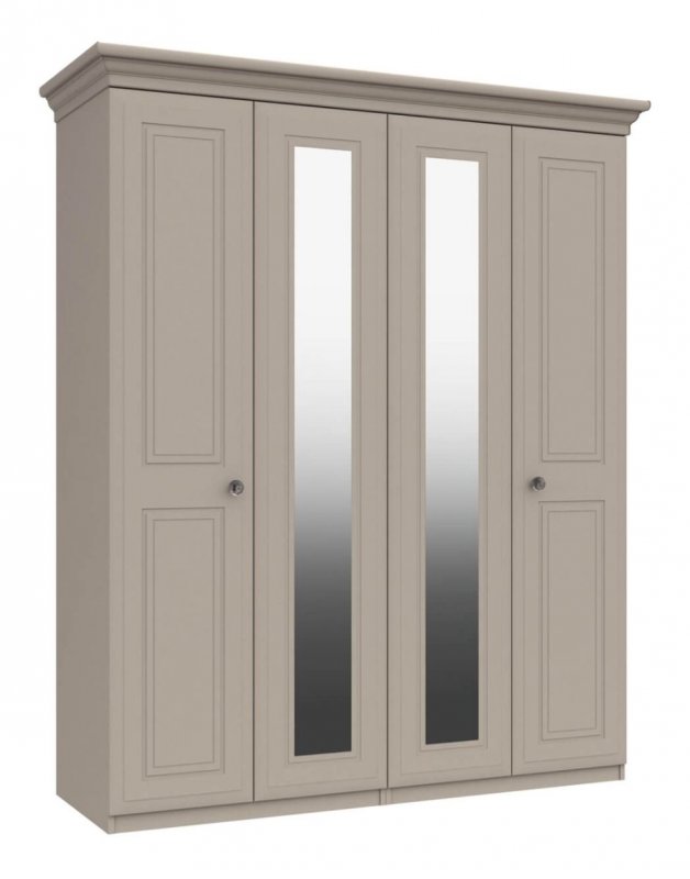 Milton 4 Door Robe With Mirrors - London Lounge