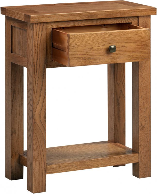 Budleigh Rustic Small Console Table - London Lounge